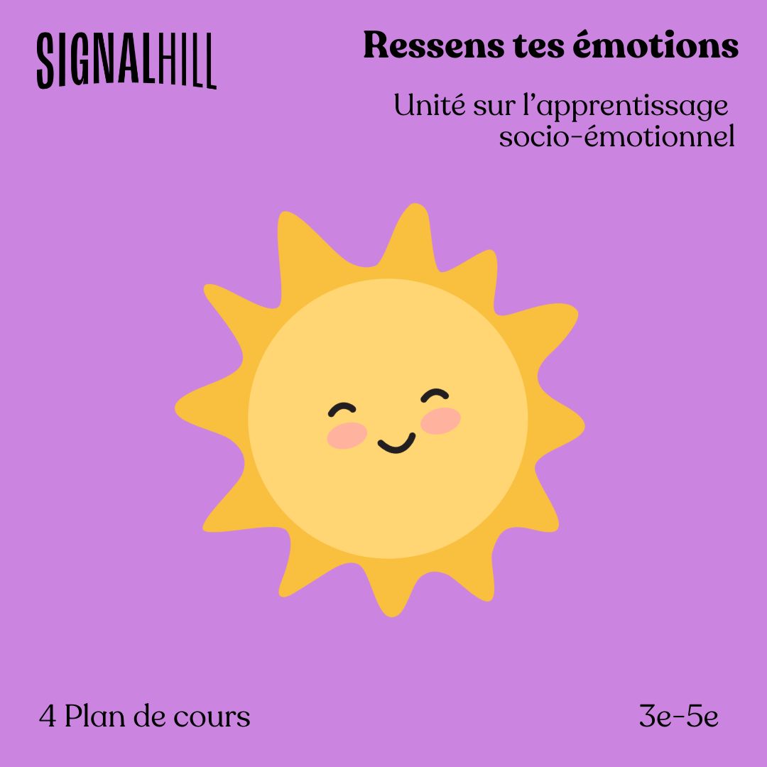 Ressens tes émotions | Unité sur l’apprentissage socio-émotionnel ...