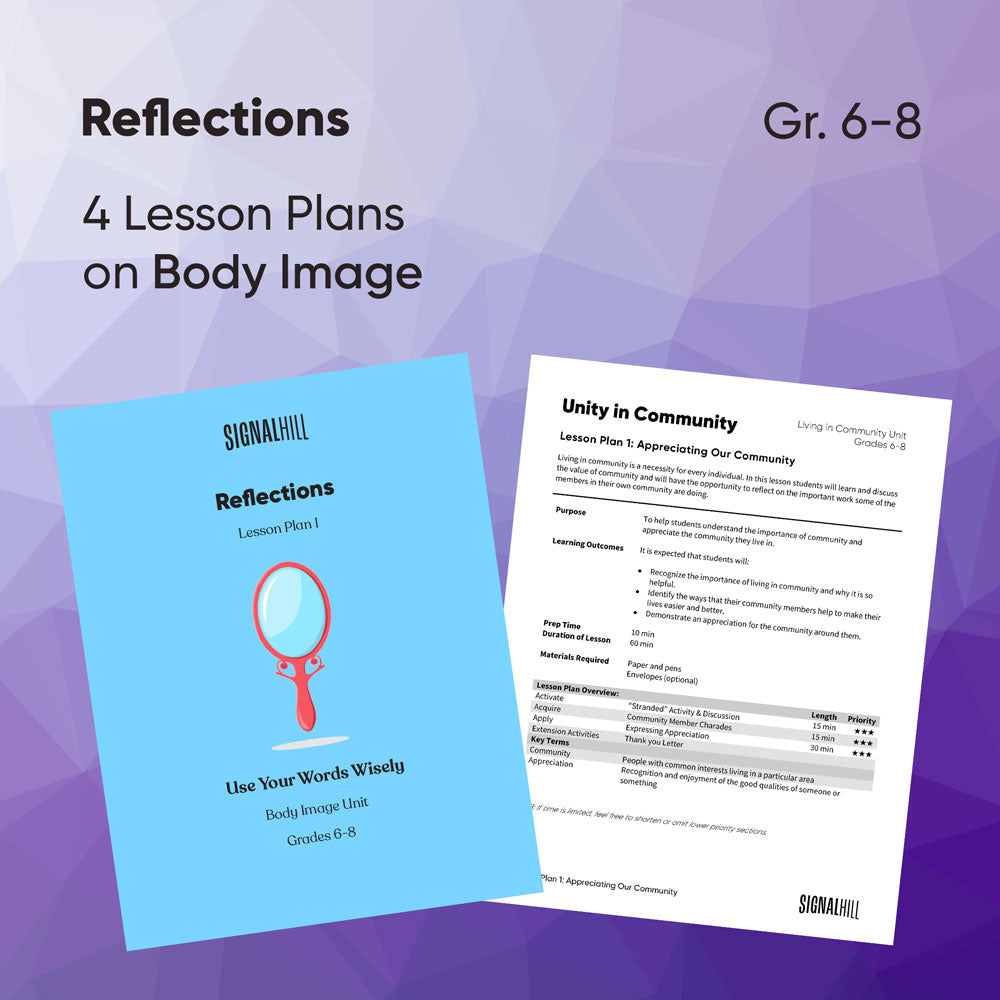Reflections - Lesson Plan Bundle - Grades 6-8 – Signal Hill